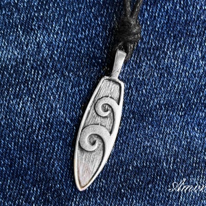 Handcrafted Surfboard Pendant Necklace, A Perfect Gift for Surfers ...