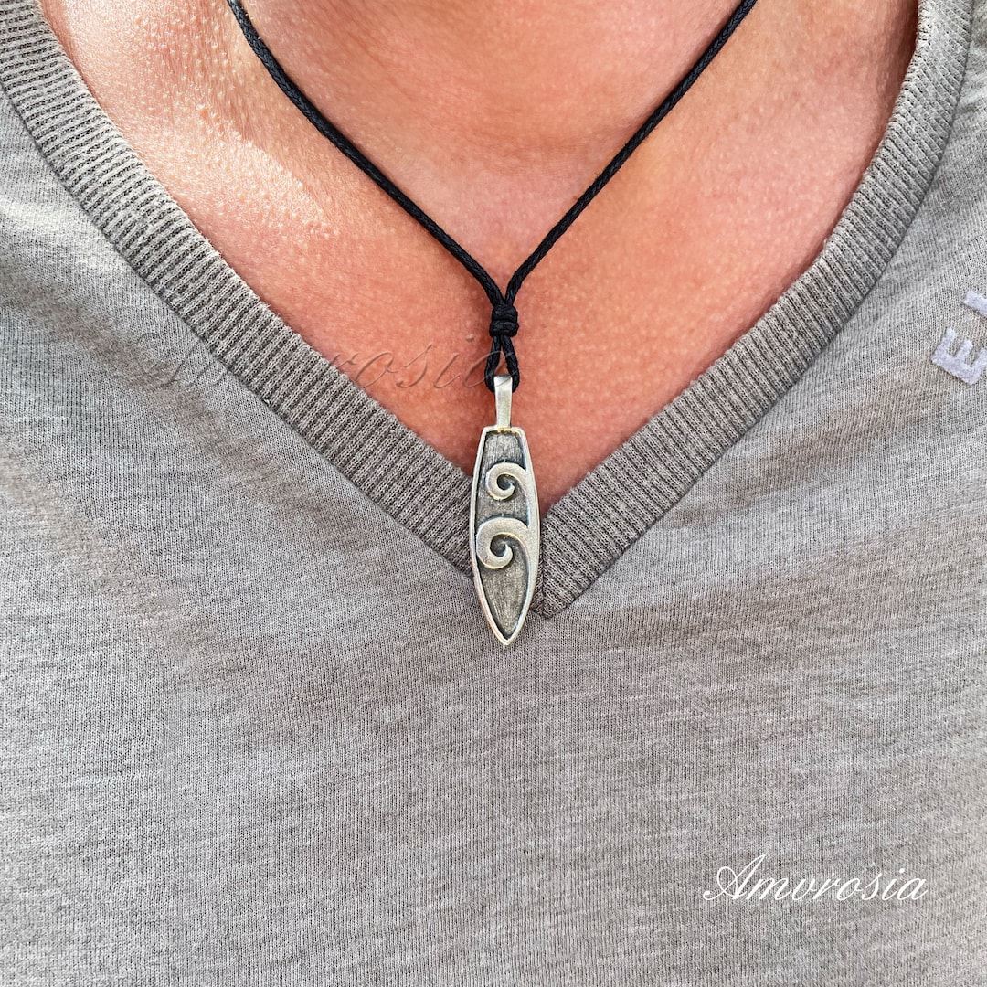 Handcrafted Surfboard Pendant Necklace, A Perfect Gift for Surfers ...