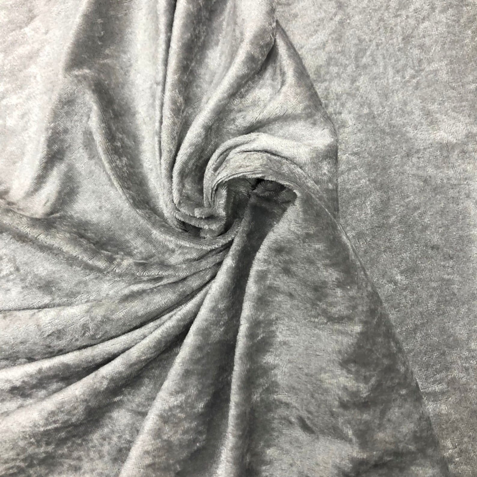 Silver Grey Crushed Velvet Fabric Premium Soft Curtains - Etsy UK