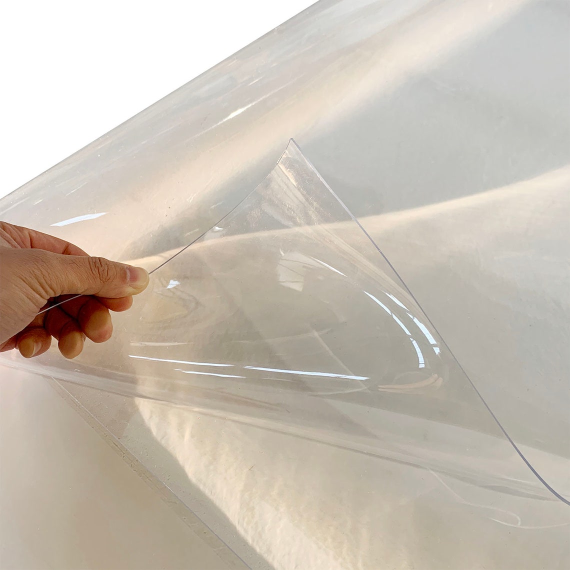 Clear Transparent PVC Fabric 0.125MM 0.50MM 0.75MM Waterproof UV Fire ...