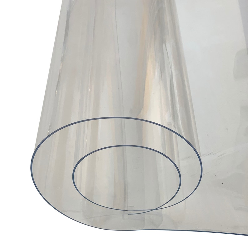 Clear Transparent PVC Fabric 0.125MM 0.50MM 0.75MM Waterproof UV Fire ...