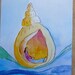 Girl in a Shell - Print From Original Watercolour Painting - Etsy