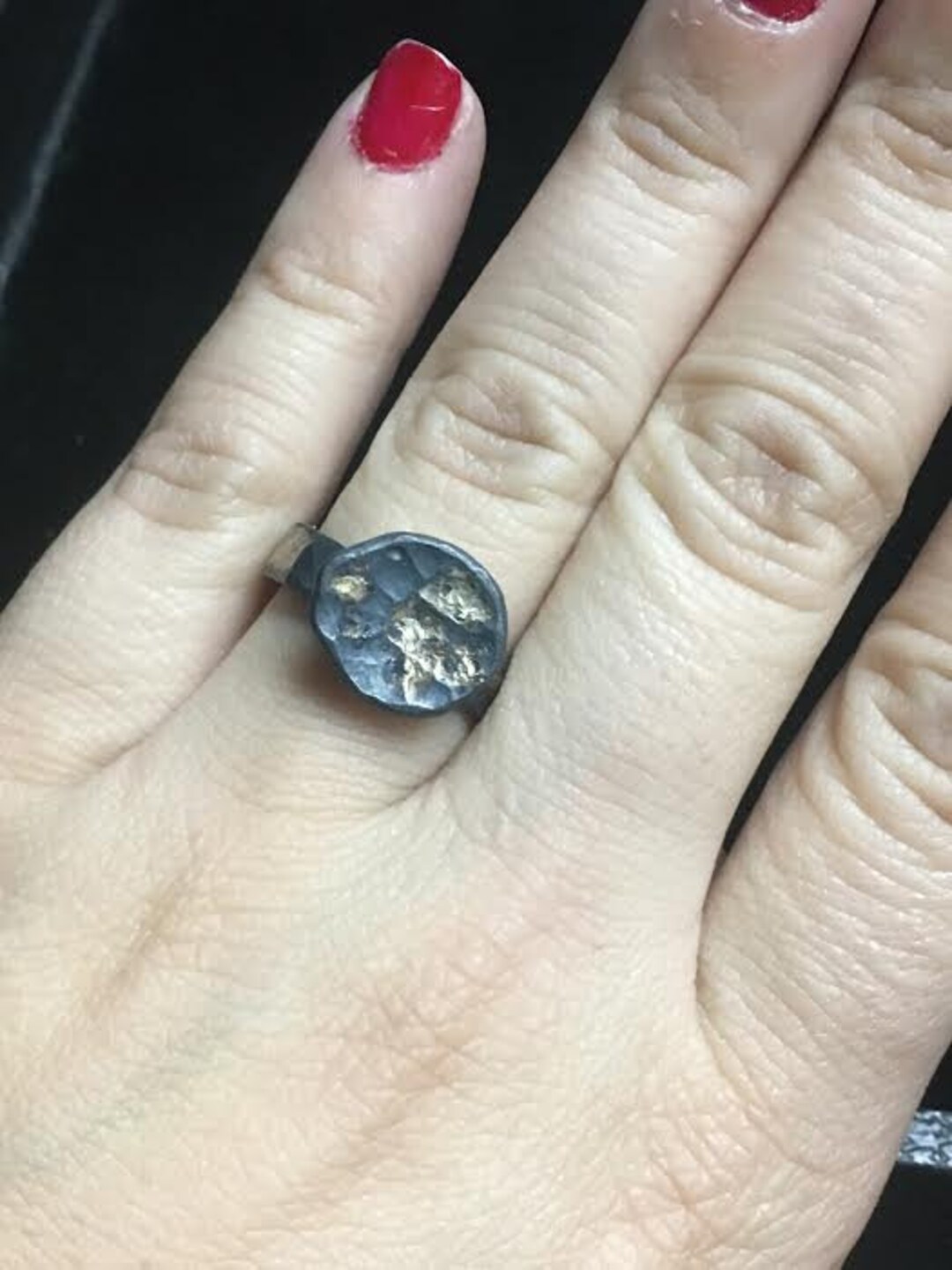 Custom Sliver and 14K Gold Two-toned Ring - Etsy