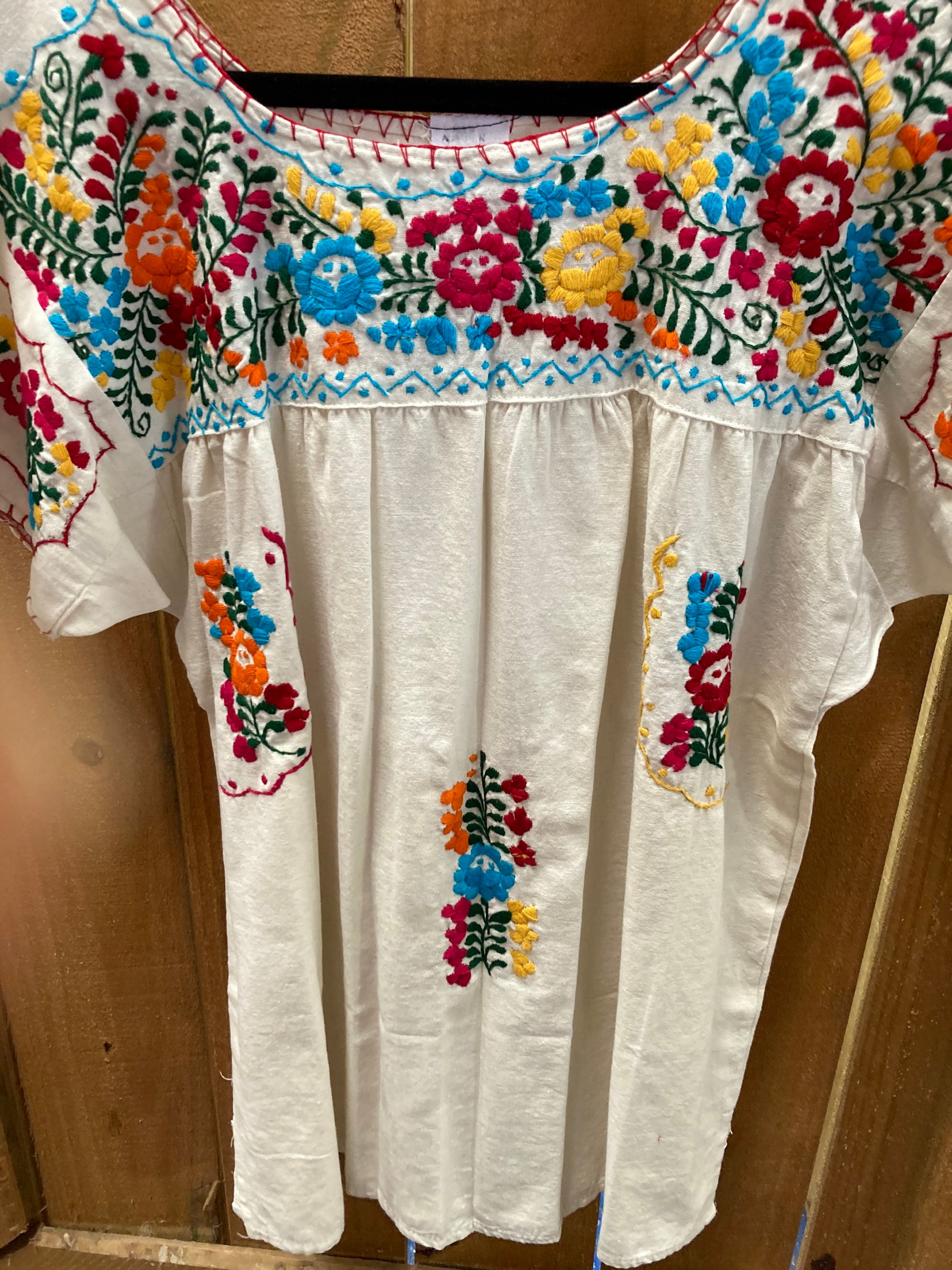 Blusa grande Xlarge Oaxaca Mexican Embroidery San Antonio - Etsy España