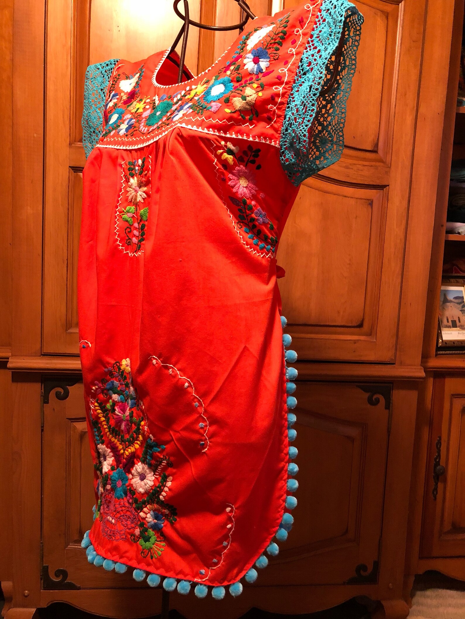 Custom Puebla Tunic Mexican Dress Embroidery Ladies Womens - Etsy