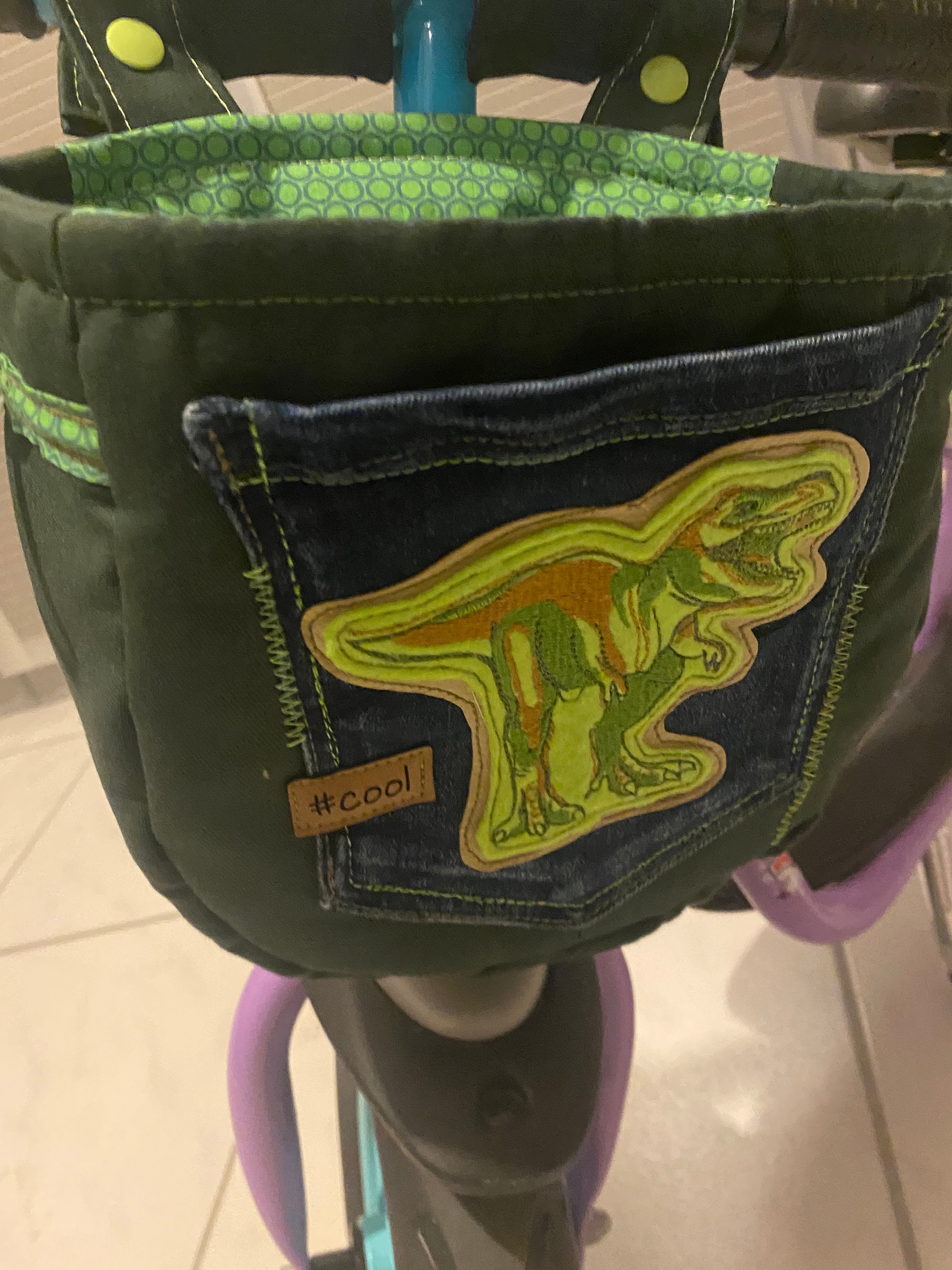 Handlebar Bag Dinosaur T-rex Bag for Children Balance Bike - Etsy