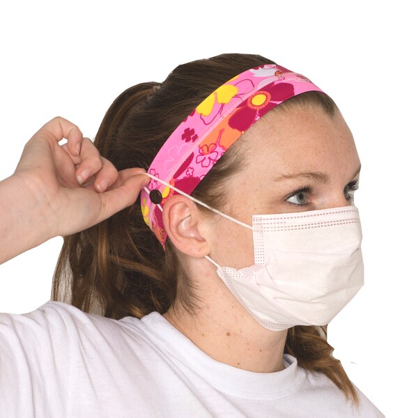 Headband With Buttons for Mask - Etsy