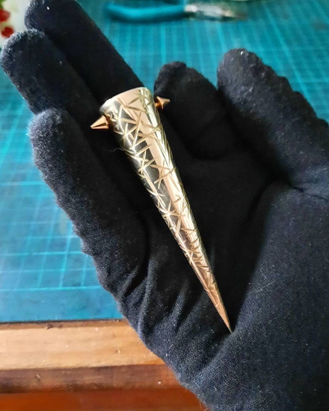 Wide Crystal Spikes Unique Hair Jewelry for Witches - Etsy UK