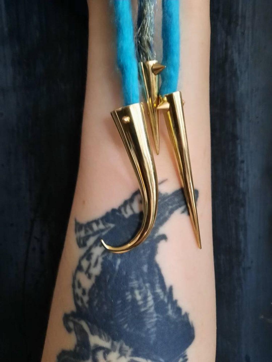 Hair Horns! Horn Tips for Locs, Braids, Synthetic Dreads, Viking Hair ...