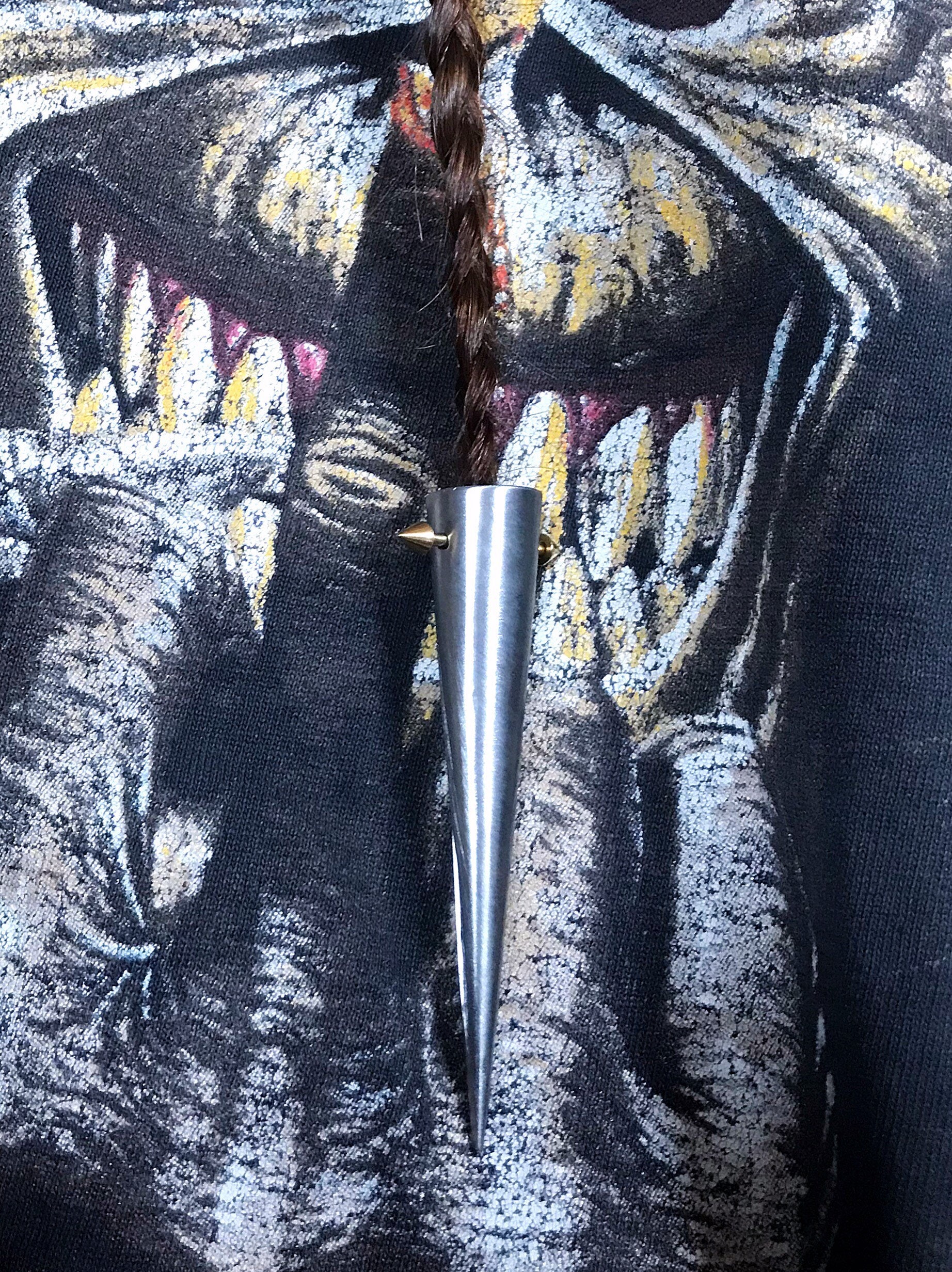 Steel Hair Spike Unique Braid Accessory Viking Hair Jewelry - Etsy