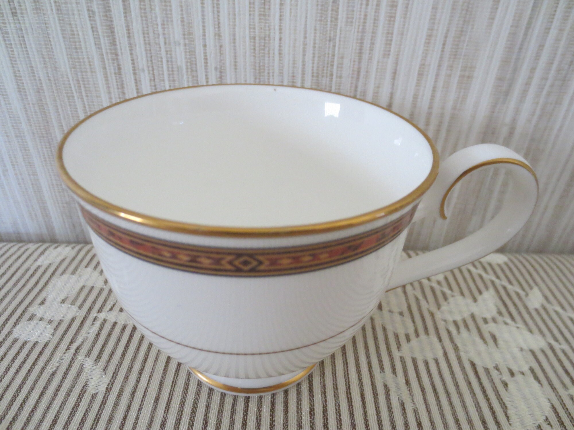 Vintage Noritake Diamond Trace Cup and Saucer - Etsy