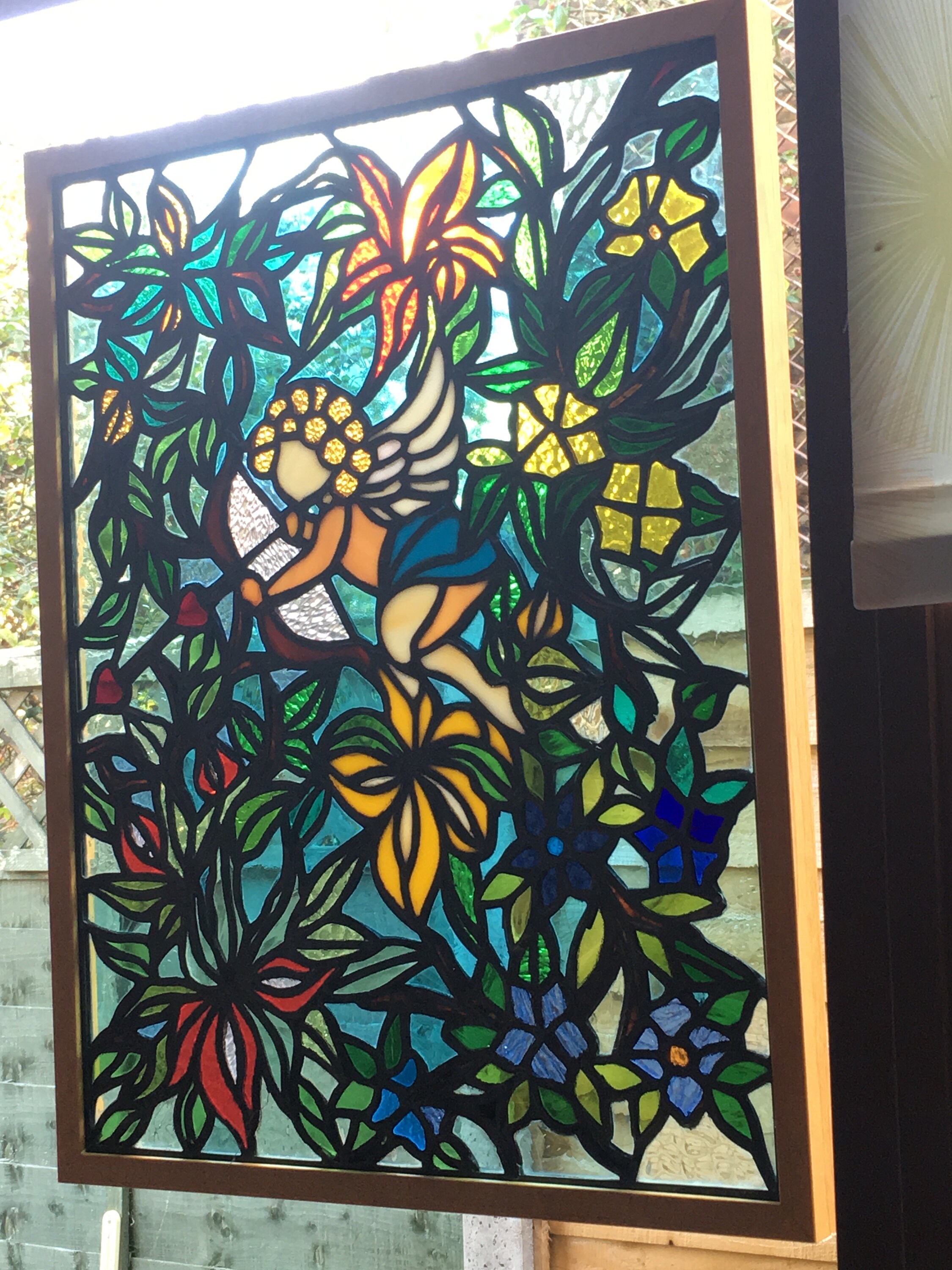 Beautiful Cupid/angel Stained Glass Panel/sun Catcher - Etsy UK