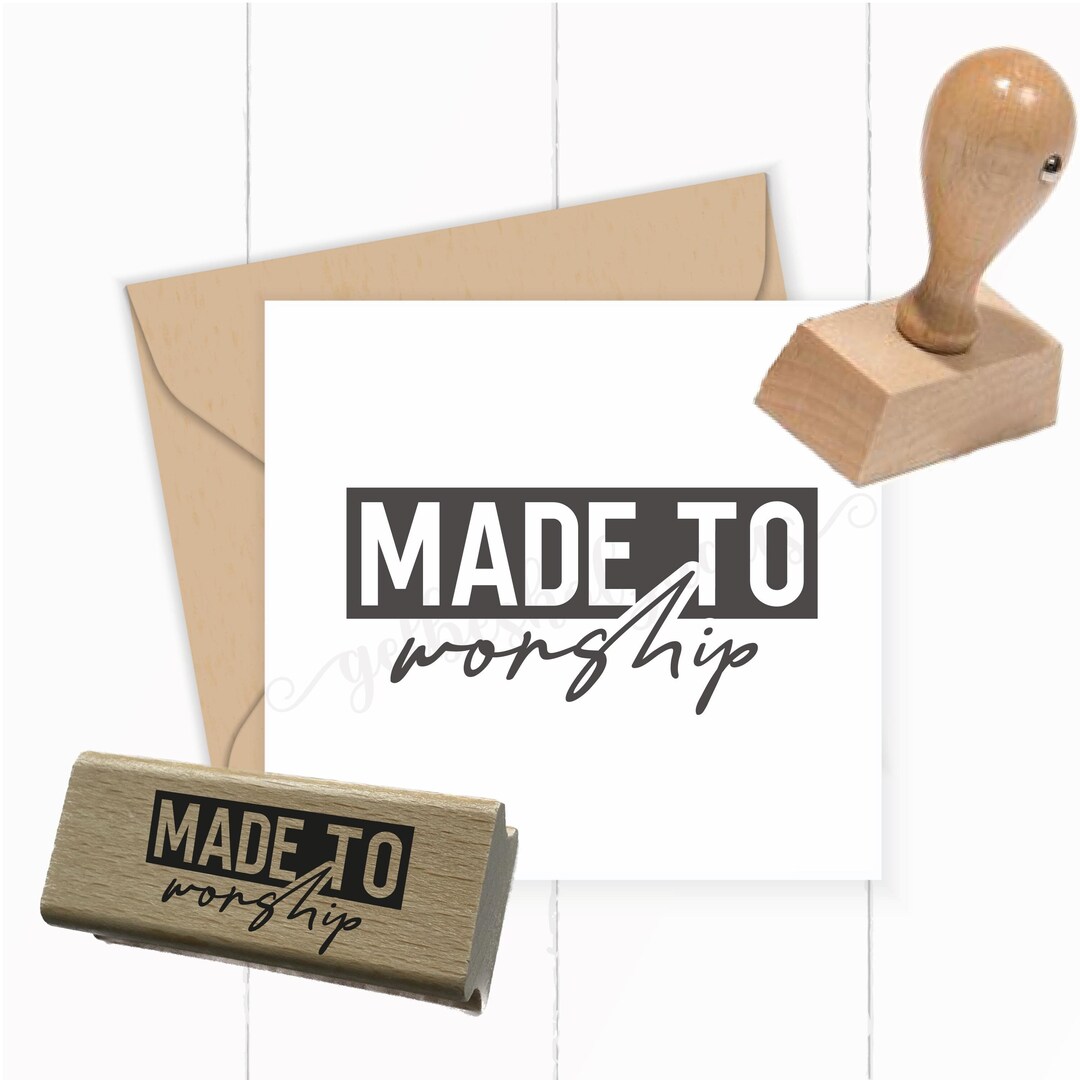 Blessing STAMP English made to Worship as Self-inking Wooden Stamp ...