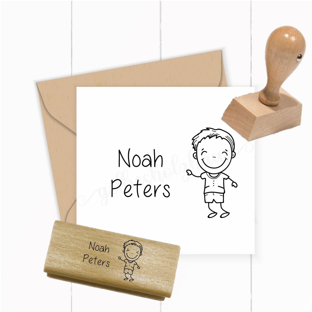 STAMP With Your Desired Name for I-males, First Graders, Students for ...