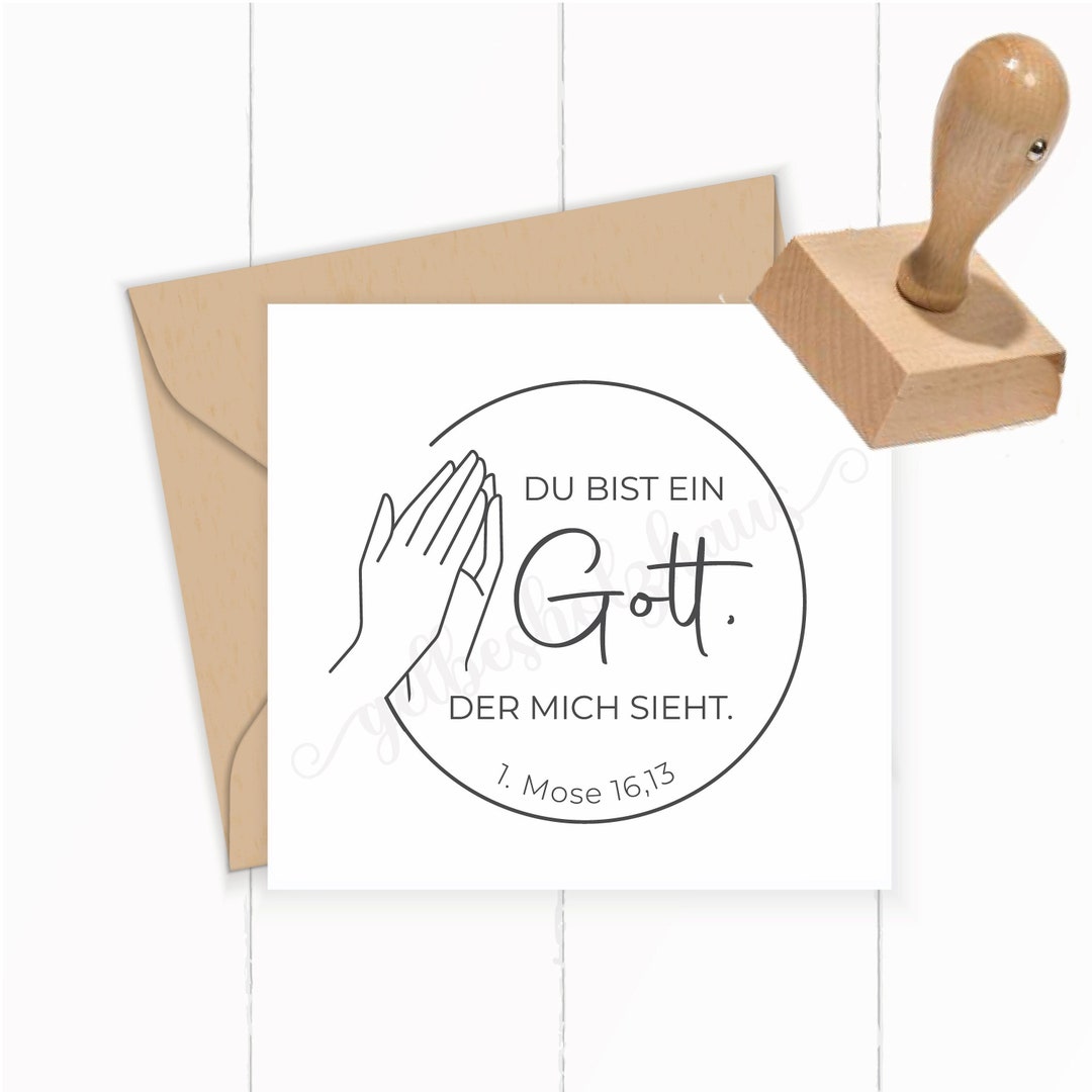 Annual Motto 2023 STAMP - Praying Hands "genesis 16:13 - You Are a God ...