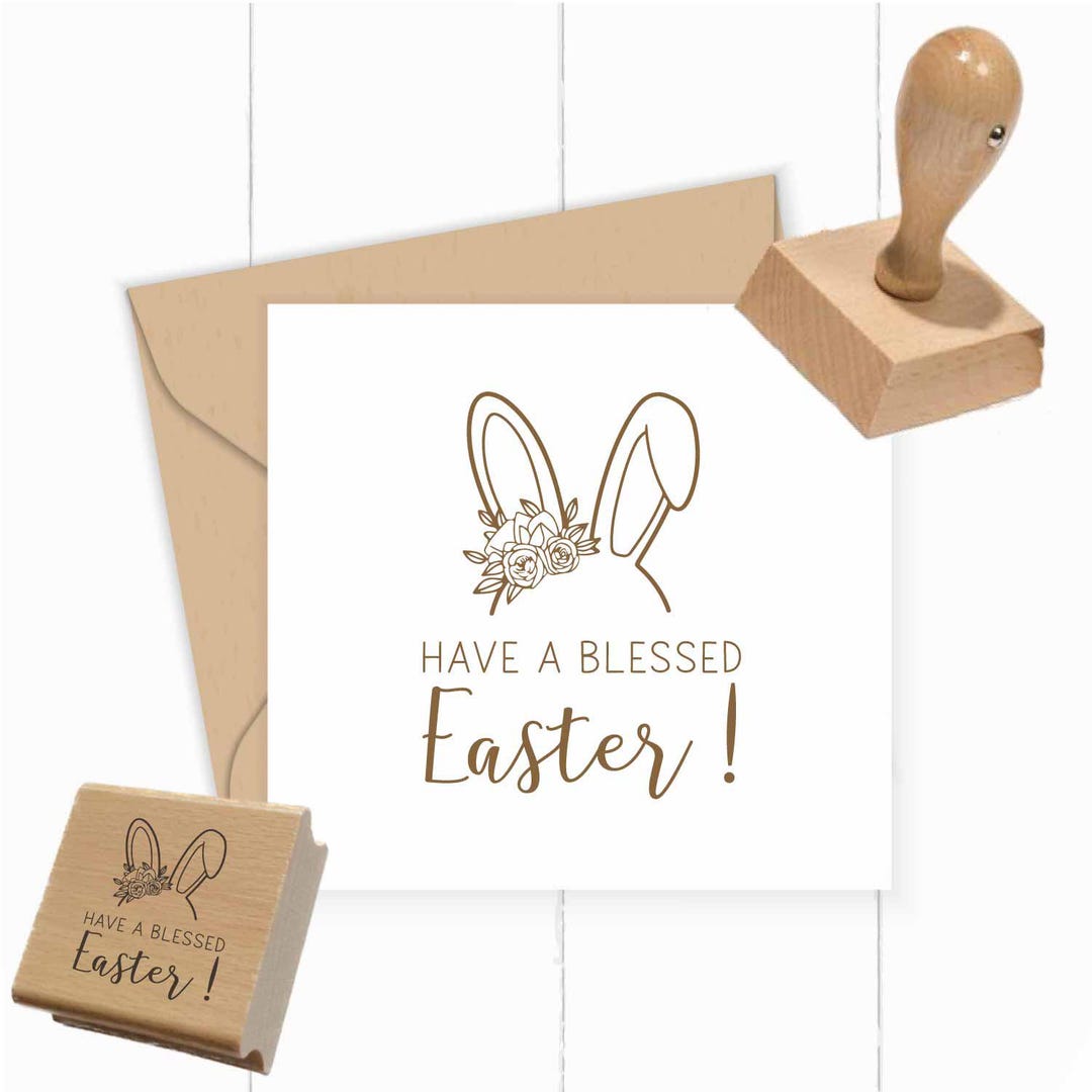 STAMP have a Blessed Easter 40 100 Mm as Self-inking Wooden Stamp ...