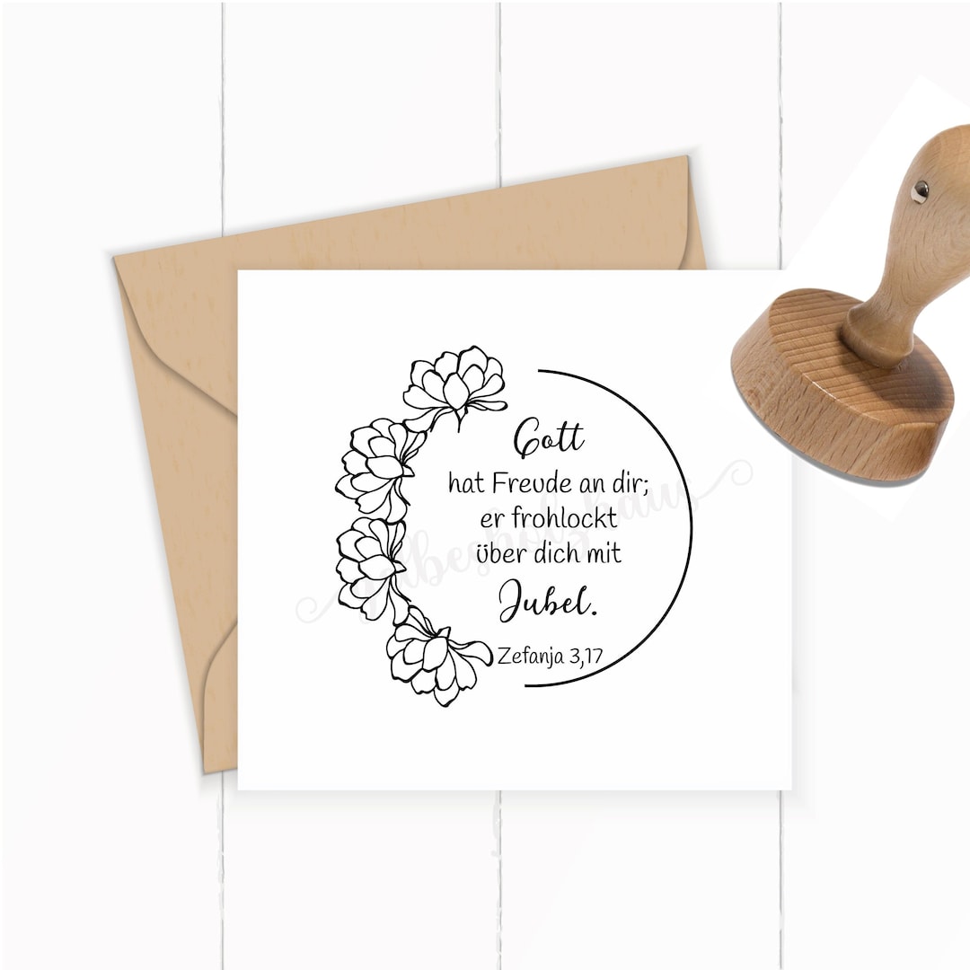 Bible Verse STAMP "zephaniah 3, 17 - God is Pleased With You" 41 - 100 ...