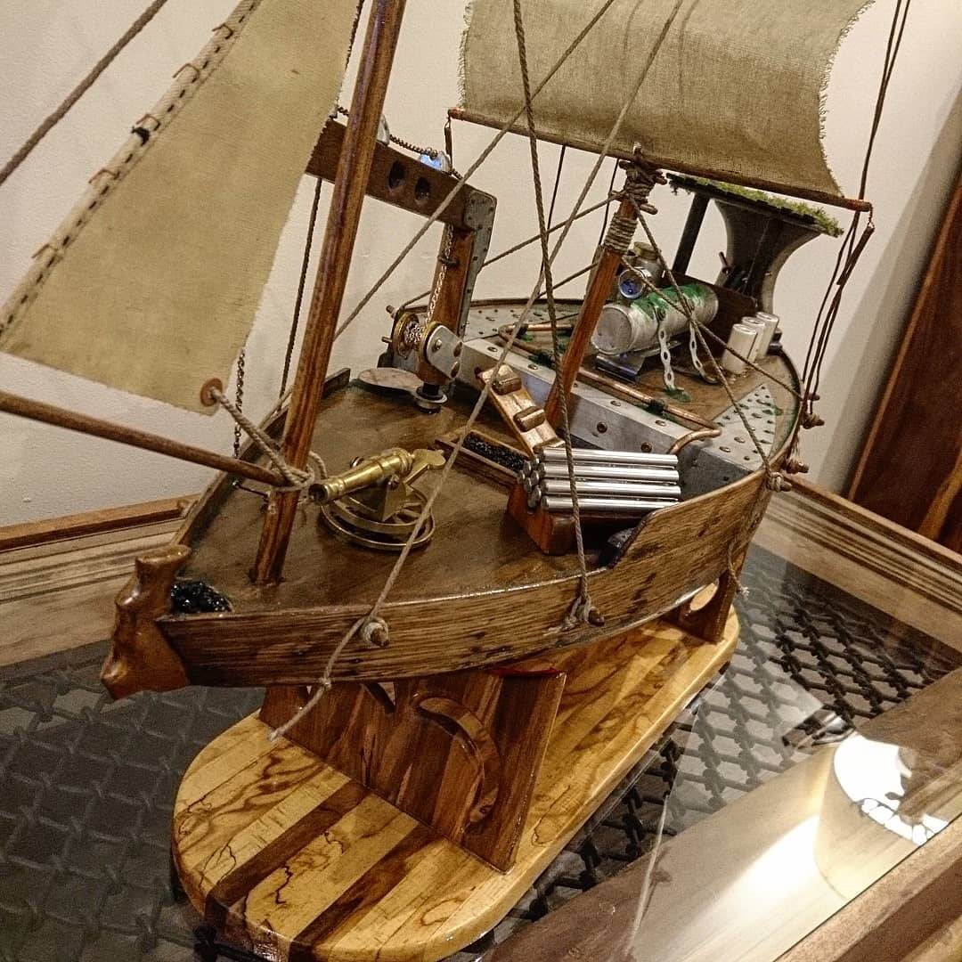 Steampunk Industrial Rustic Ship Vintage Hardwood Ornament - Etsy