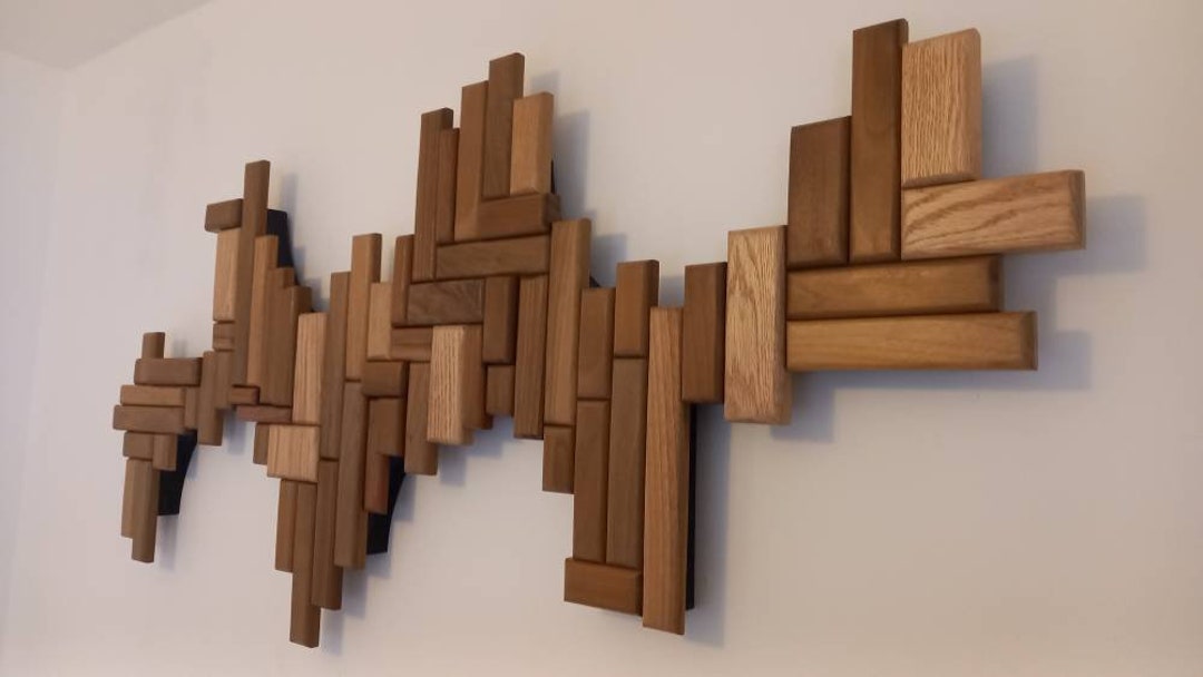 Decorative Mixed Timber Wallart, Wooden Wall Covering, Mosaic, 3d Wood ...