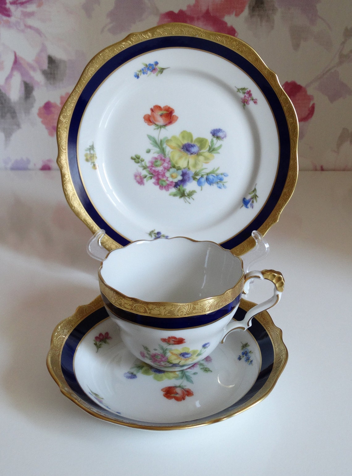 Lindner TeaCup Tea Cover Gold Porcelain Vintage Coffee Cup old | Etsy