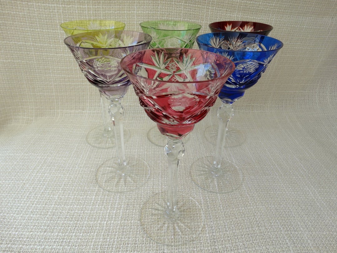 Wine Glasses Set 6 Pieces Lead Crystal Wine Glass Crystal Champagne ...