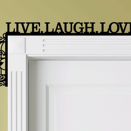 Home Decor Signs Laser Cut Door Topper Personalized Door - Etsy