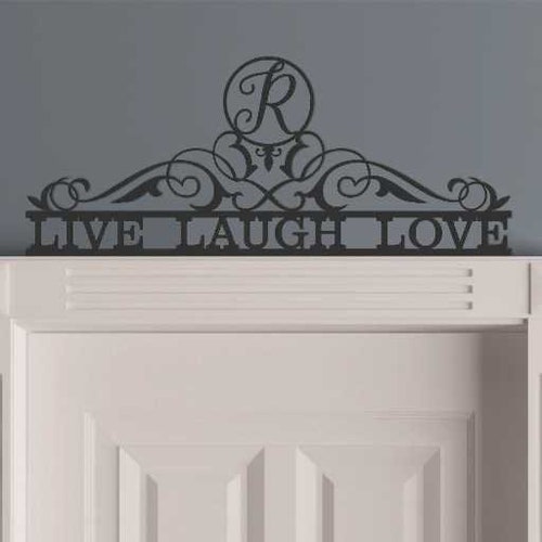 Home Decor Signs Laser Cut Door Topper Personalized Door - Etsy