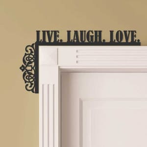 Home Decor Signs Laser Cut Door Topper Personalized Door - Etsy