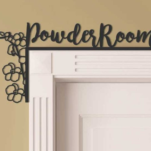 Home Decor Signs Laser Cut Door Topper Personalized Door - Etsy