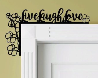 Home Decor Signs Laser Cut Door Topper Personalized Door | Etsy