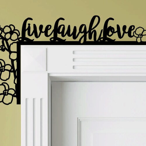 Home Decor Signs Laser Cut Door Topper Personalized Door - Etsy