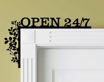 Home Decor Signs Laser Cut Door Topper Personalized Door | Etsy