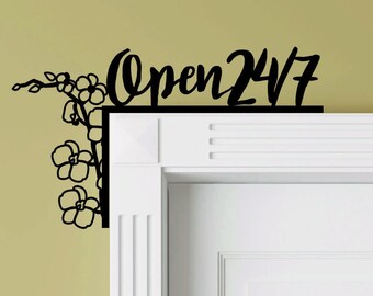 Restroom Sign Home Decor Signs Laser Cut Door Topper | Etsy