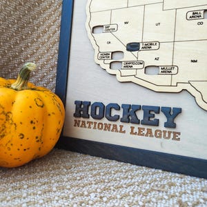 NHL Stadium Map Custom Travel Map Hockey Map Home Decor Personalized ...