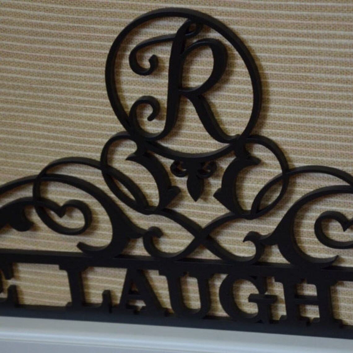 Home Decor Signs Laser Cut Door Topper Personalized Door - Etsy
