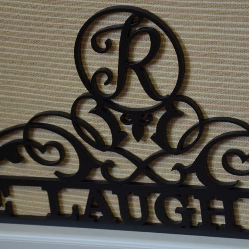 Home Decor Signs Laser Cut Door Topper Personalized Door - Etsy