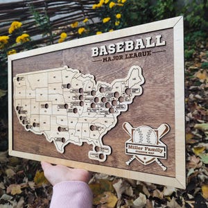 MLB Stadium Map, Baseball Stadium Map, Pro Baseball Stadium Tracker ...