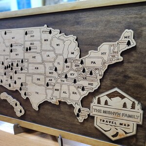 National Parks Travel Map, USA Travel Map, Gift From Family, Gift for ...