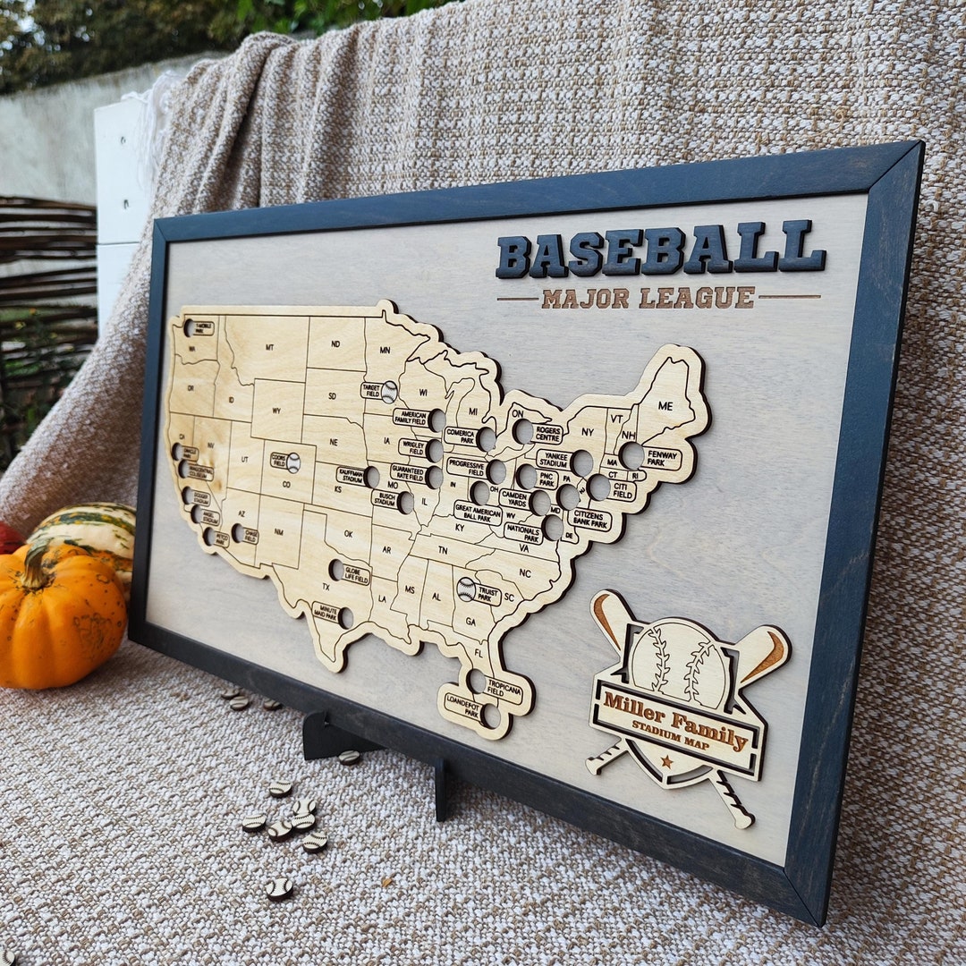 Baseball Stadium Map, MLB Stadium Map, Pro Baseball Stadium Tracker ...