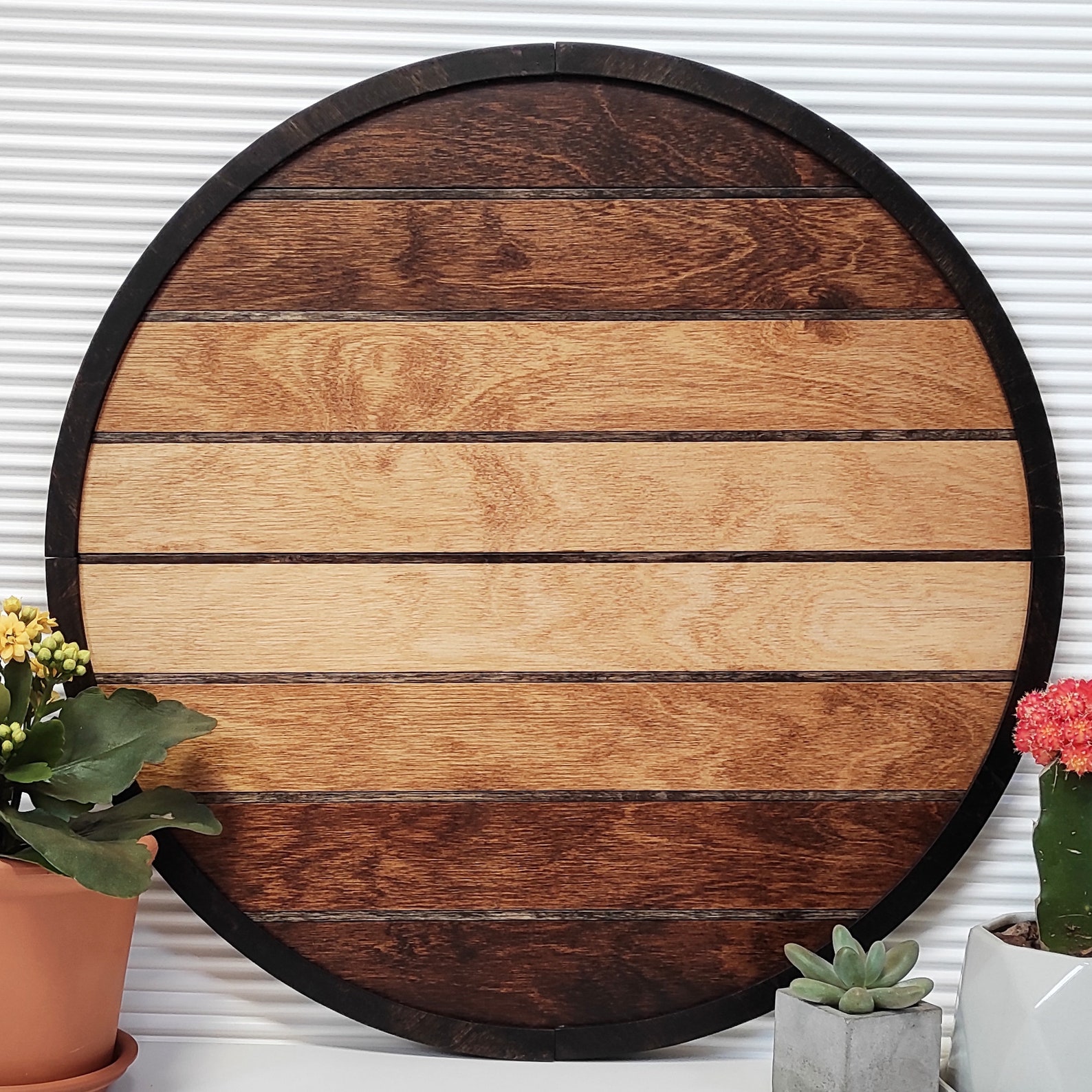 Wood Wall Round Decor Wood Wall Hanging Geometric Wood Wall - Etsy