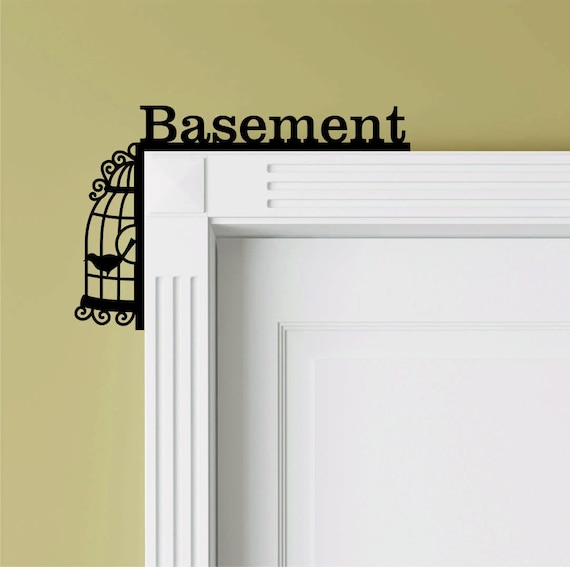 Basement Door Topper Over the Door Sign Basement Sign Signs Wall ...