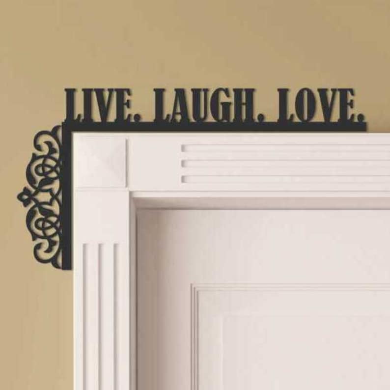 Home Decor Signs Laser Cut Door Topper Personalized Door | Etsy