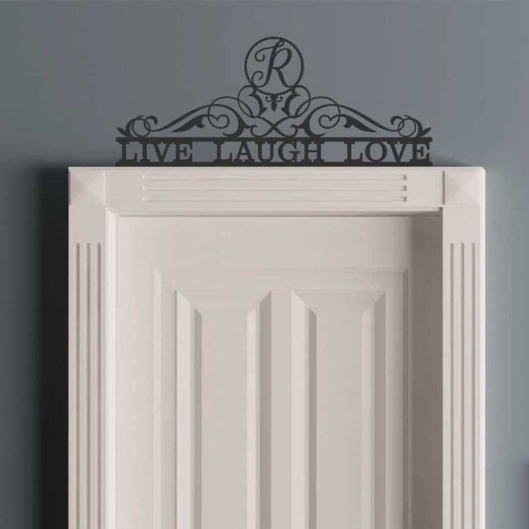 Home Decor Signs, Laser Cut Door Topper, Personalized Door Decor ...