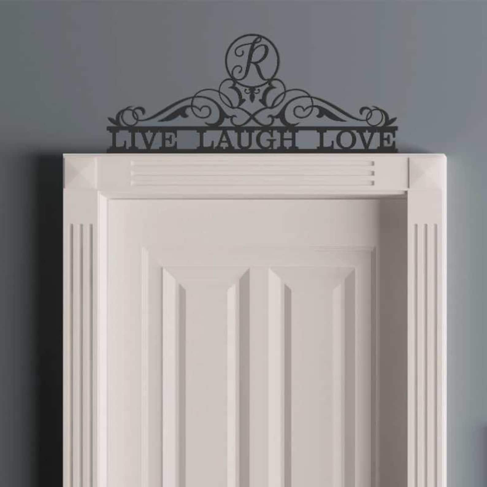 Home Decor Signs Laser Cut Door Topper Personalized Door - Etsy