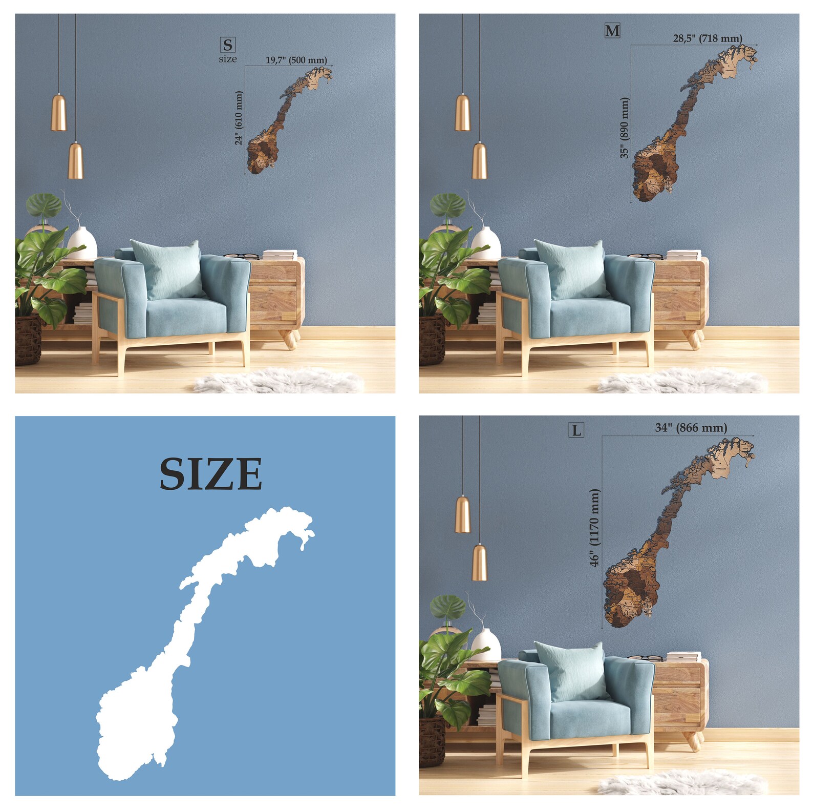Norway Travel Map, Norway Wooden Map, Norway Wall Map, 3D Norway Wooden ...