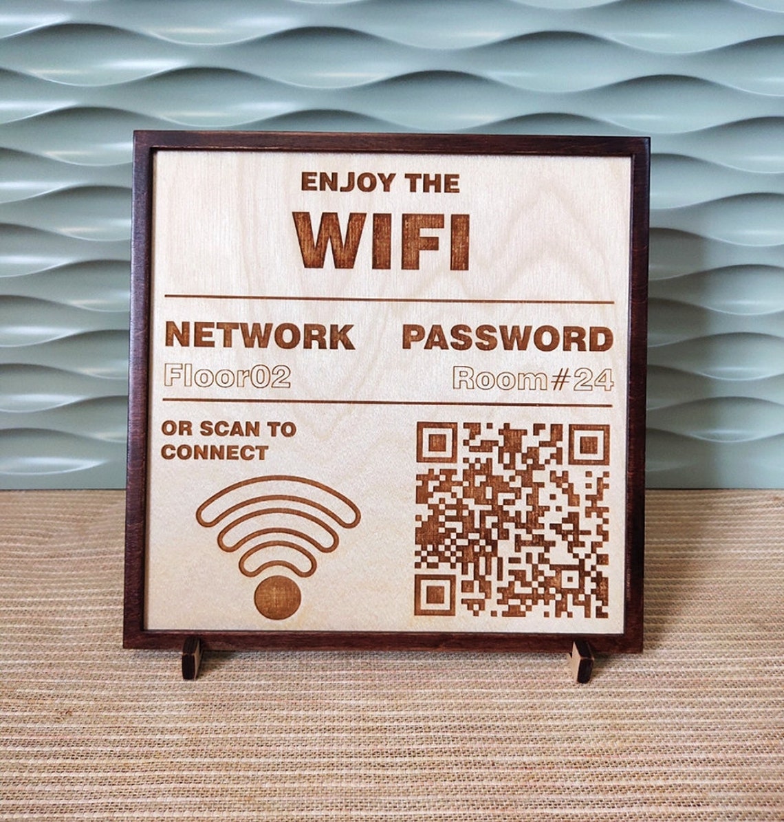 Wifi Sign Wifi Network Sign Wooden Sign Public Sign Wifi - Etsy