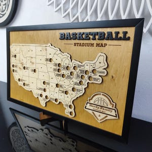 Basketball Stadium Map, NBA Stadium Tracker, Anniversary Gift, NBA ...