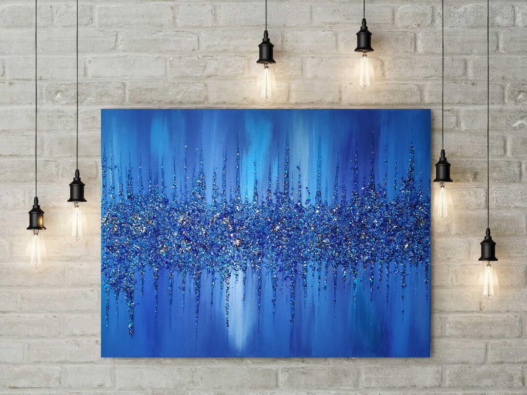 Glitter Glass Painting, Glitter Painting, Glitter Art, Silver Glitter ...