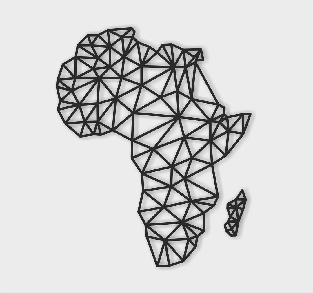 Geometric Africa Art, Wooden Laser Cut, Wall Art, Art Panel, Africa Art ...