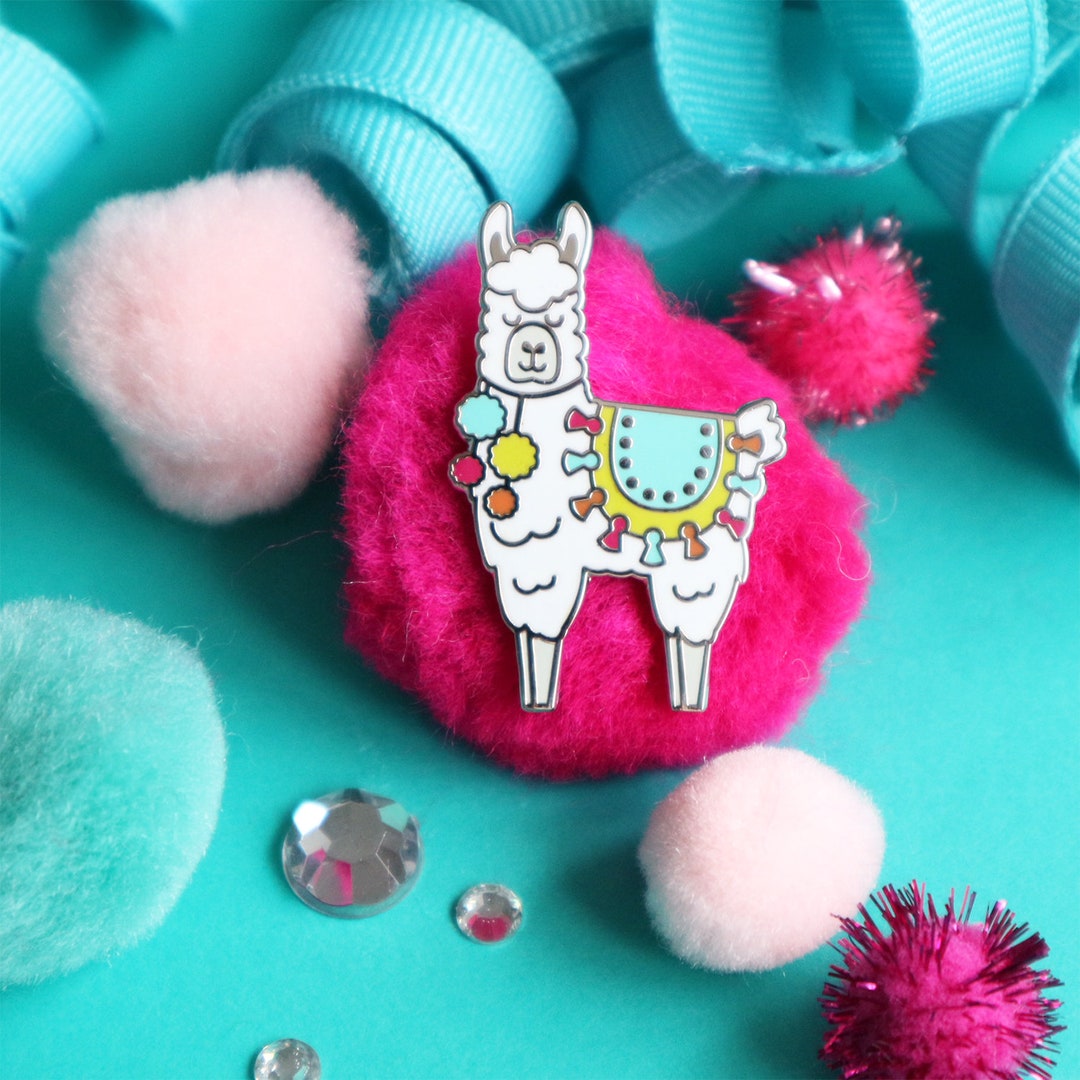 Llama Pin / Llama Enamel Pin / Llama Button / Alpaca Pin / Animal Pins ...